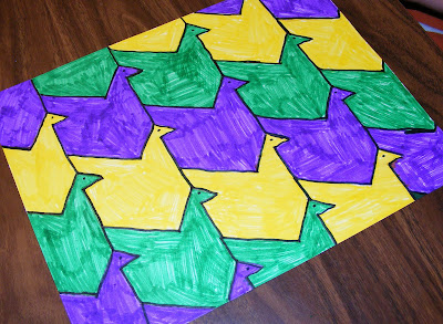 Ten kids and a Dog: Tessellations: Geometric Art