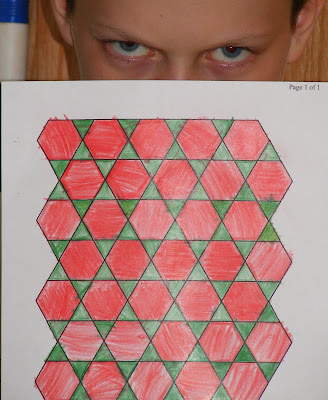 Ten kids and a Dog: Tessellations: Geometric Art