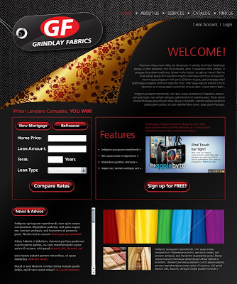 09 maja design: Website Grindlay Fabrics (Pty) Ltd