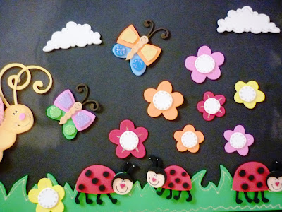 coisas da Ana Paula: jardim em eva para mural...