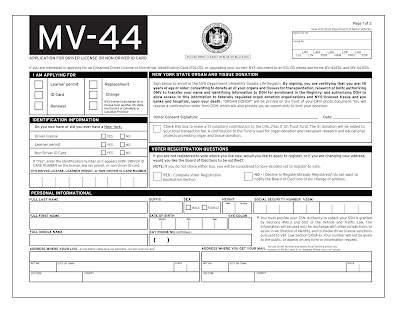 Eric Bruno GR/AD: DMV form