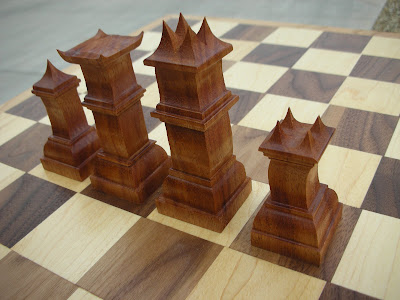 Sawdust Dreams, Splinter Nightmares: Neo Classic Chess Set