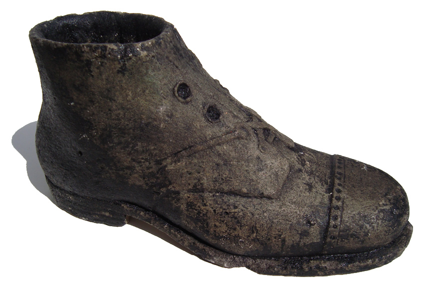 Anonymous Works: Early 20th Century Carved Stone Shoe