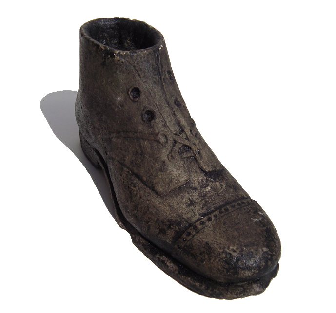 Anonymous Works: Early 20th Century Carved Stone Shoe
