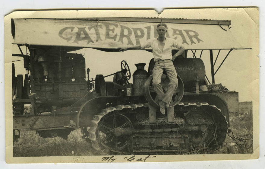 Anonymous Works: Original 1921 Photo of a Caterpillar Tractor with ...