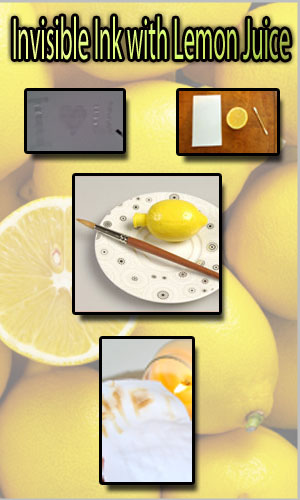 SUPER PARTY GAMES: Invisible Ink with Lemon Juice
