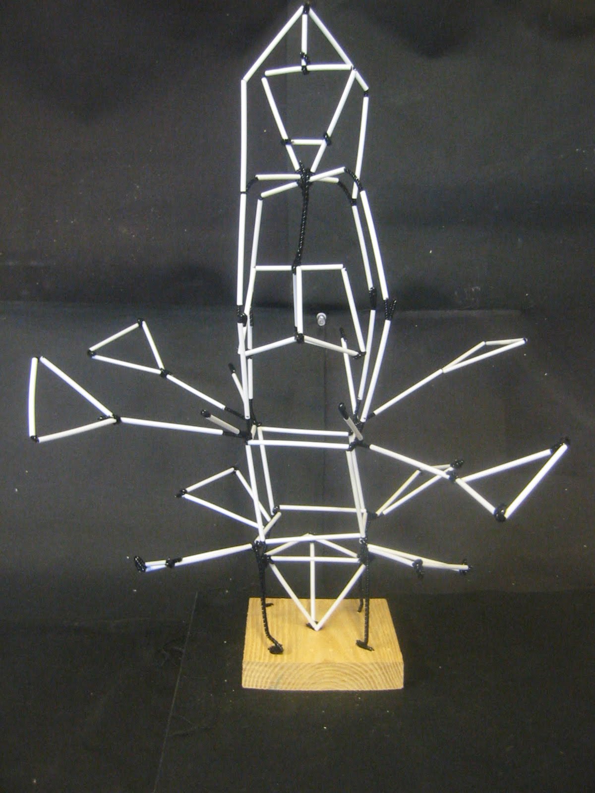 After School Art: straw sculptures