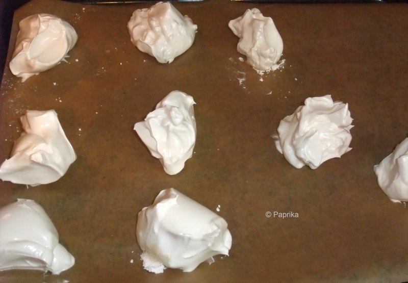 Paprikas Küchenblog: Meringen / Baiser