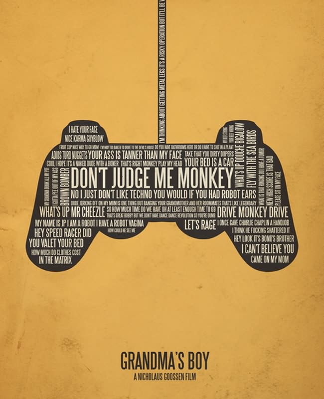 picturespost: Typographic Movie Posters Filled with Famous Quotes