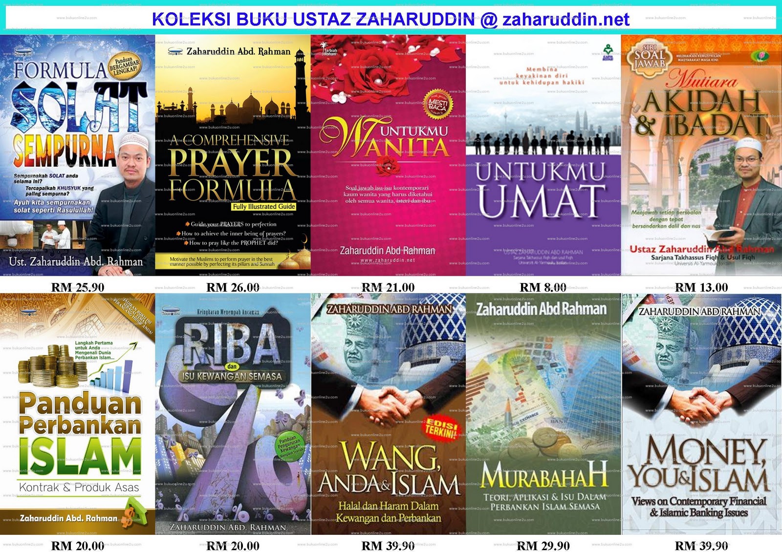 Beli Buku Online: Buku Ustaz Zaharuddin @ zaharuddin.net