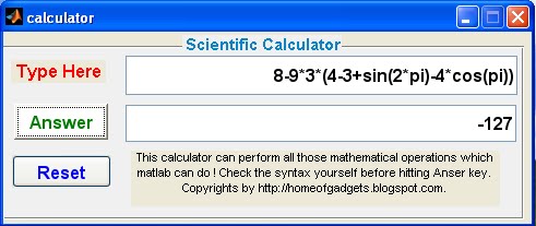 Scientific Calculator in Matlab GUI - Telecommunication and Electronics ...