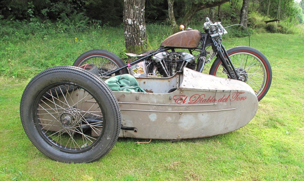 WEED HARDTAIL CHOPPERS/BOBBERS: H D with sidecar