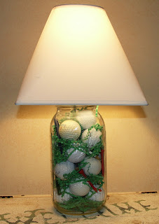 Red Mommy Crafts: Golf Ball Lamp