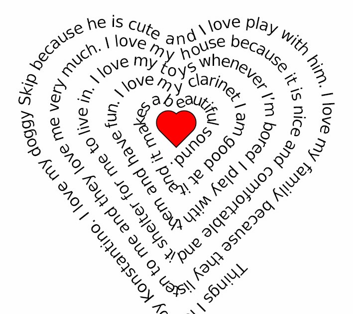 Elementary Technology Lessons Heart Shaped Writing For Valentines