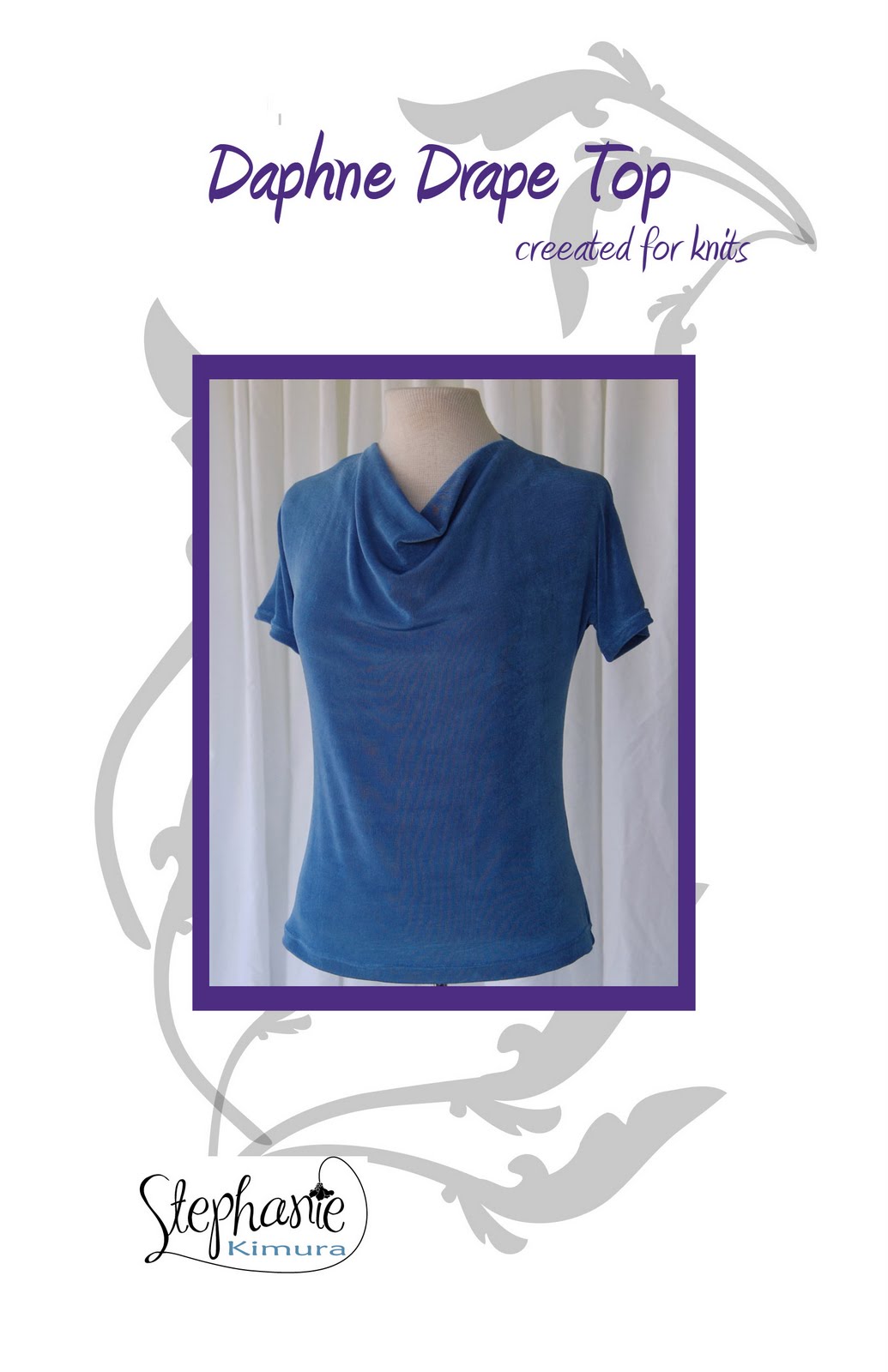 StephanieKimura: Daphne Drape Top pattern ~ Sew News ~ June/July