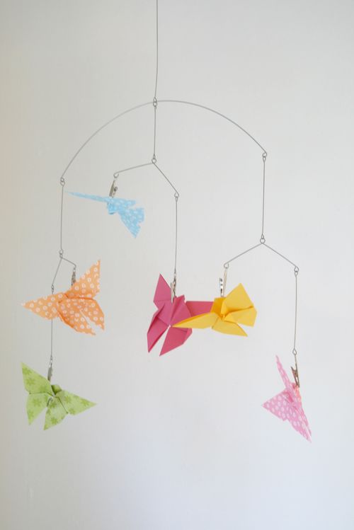 Be Different...Act Normal: Origami Butterfly Mobile