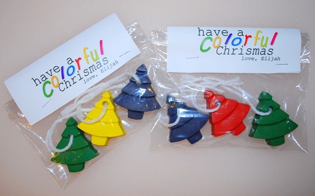 Be Different...Act Normal: Christmas Tree Crayon Ornaments