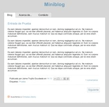 Mi primer blog.: Crear un miniblog