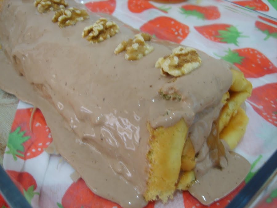 Rocambole de doce de leite | Culinaria de Roselita