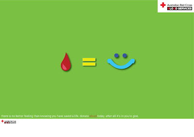 GRP 226 Advertising Design: Red Cross Blood Service Poster