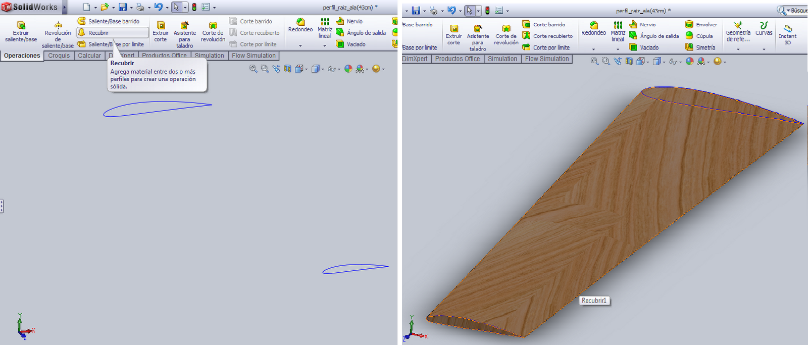 Electric Rc Planes + I: Modelando un ala taperada en Solidworks