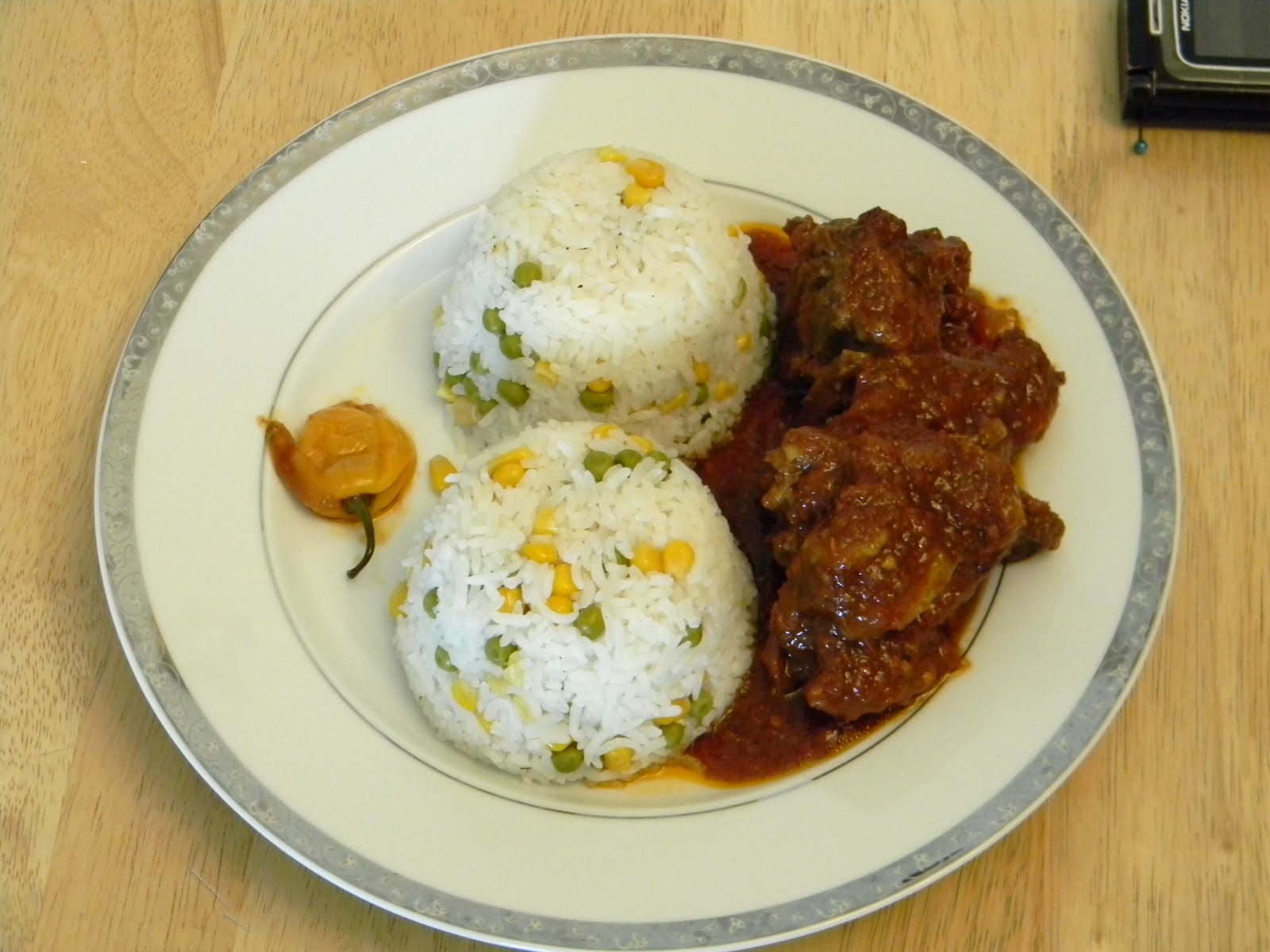 Dans Ma Cuisine: Yum! Coconut rice and goat meat stew!