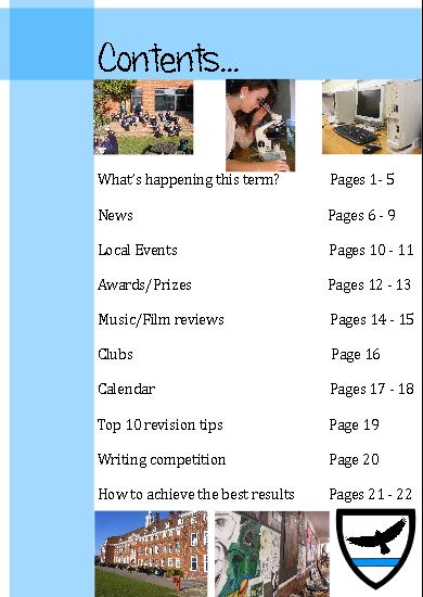 AS Media: Magazine Contents Pages