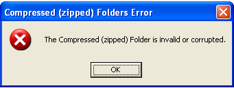 Keep It Simple and Fast: The Compressed (zipped) Folder is invalid or ...