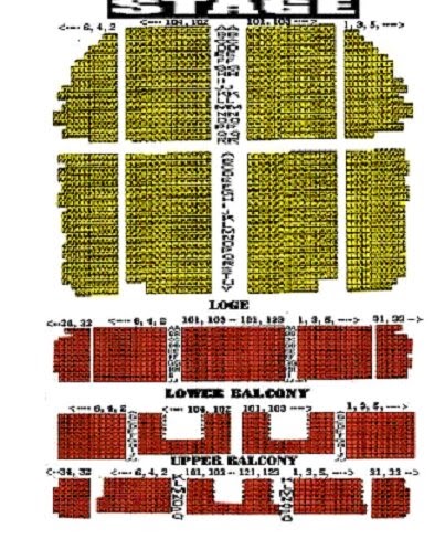 Philadelphia Theater Seating Map