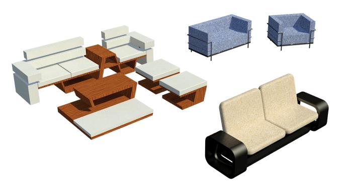Revit Families for Architecture: Sofa