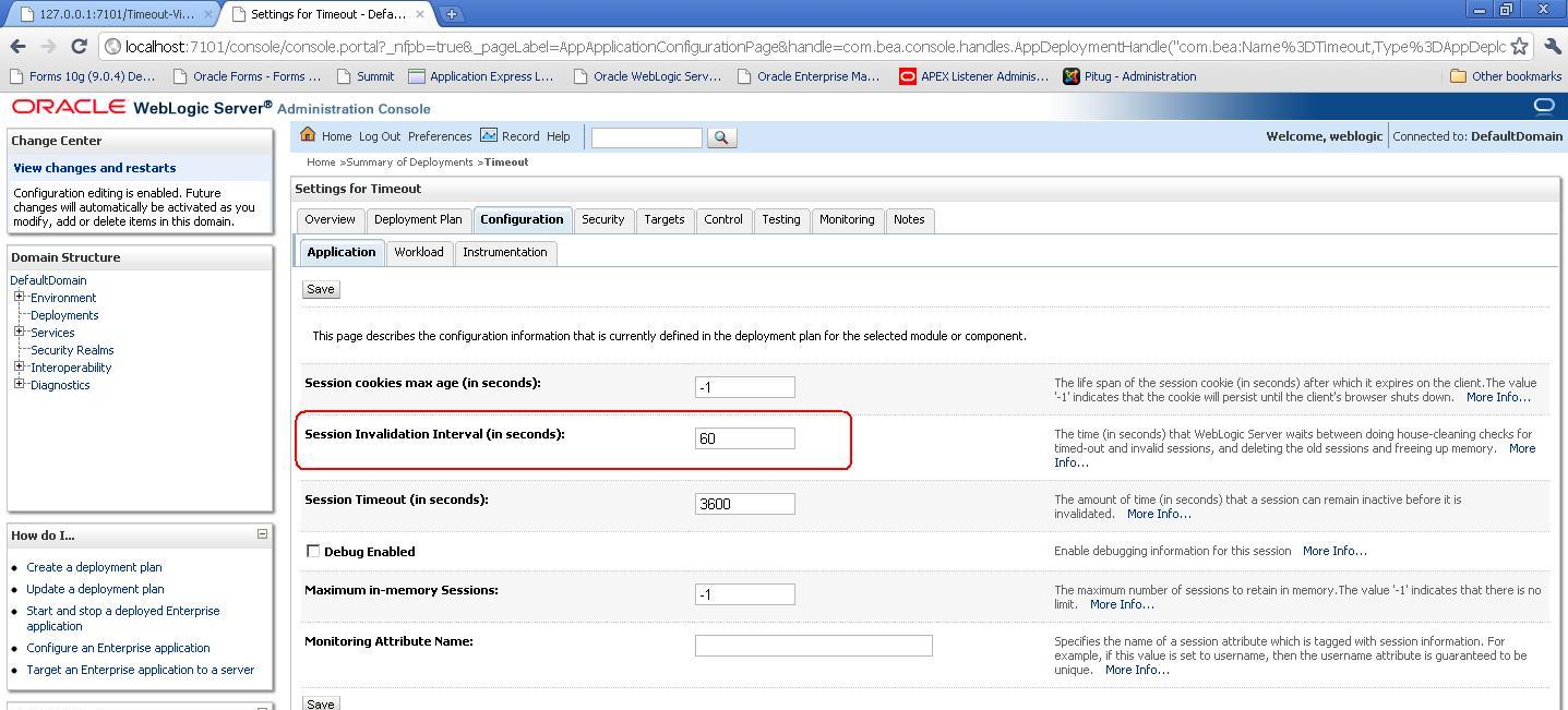 Java J2ee Oracle Adf Blog How To Set Session Time Out In Adf Application