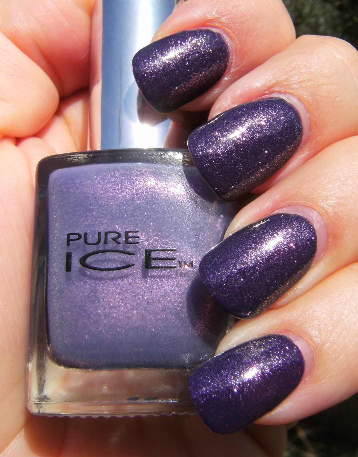 Deez Nailz: ♥ Pure Ice 'Busted' laeryed over Icing 'Mystery Purple' ♥