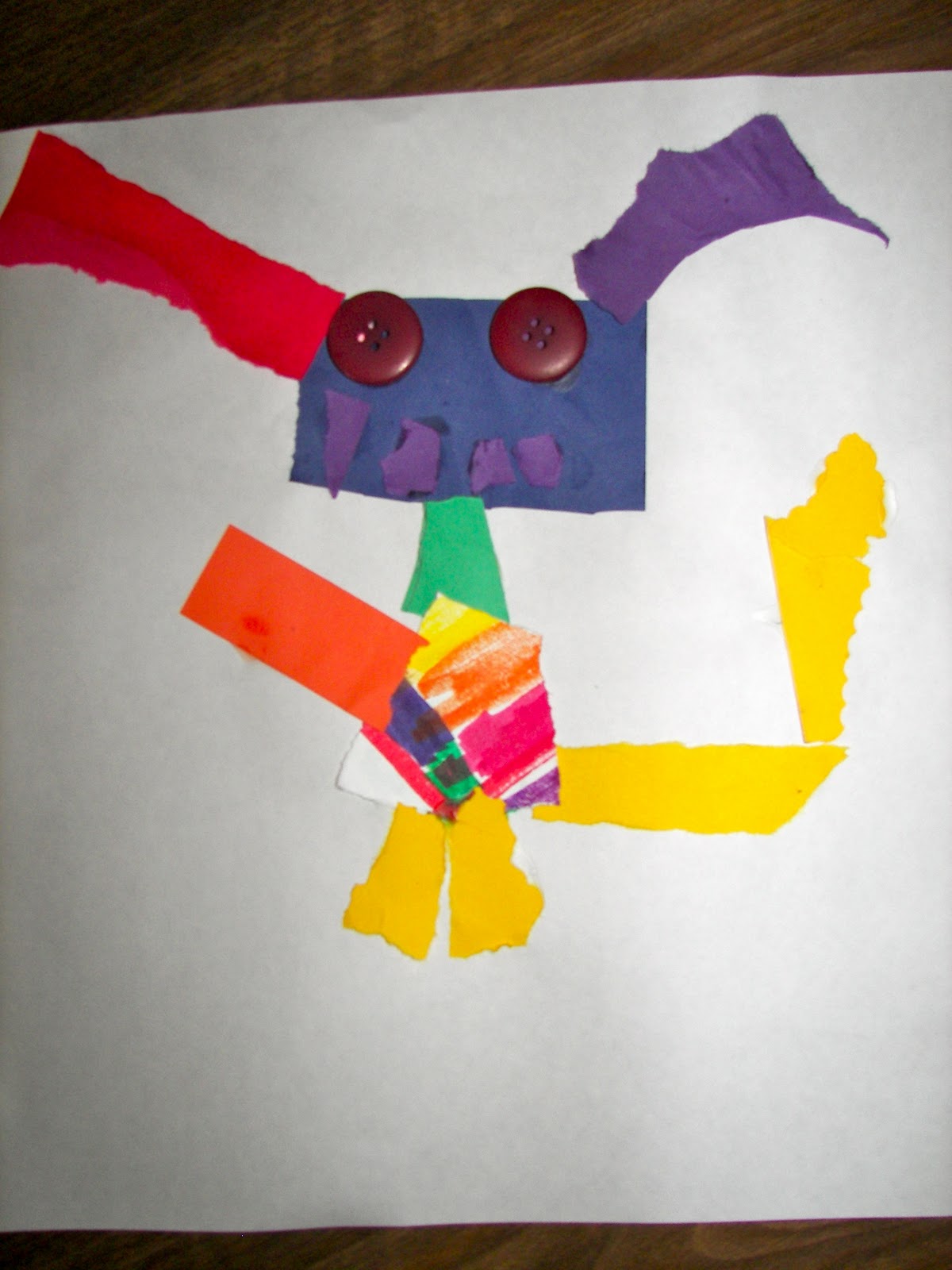 Organized Chaos: Kindergarten Collage Monsters