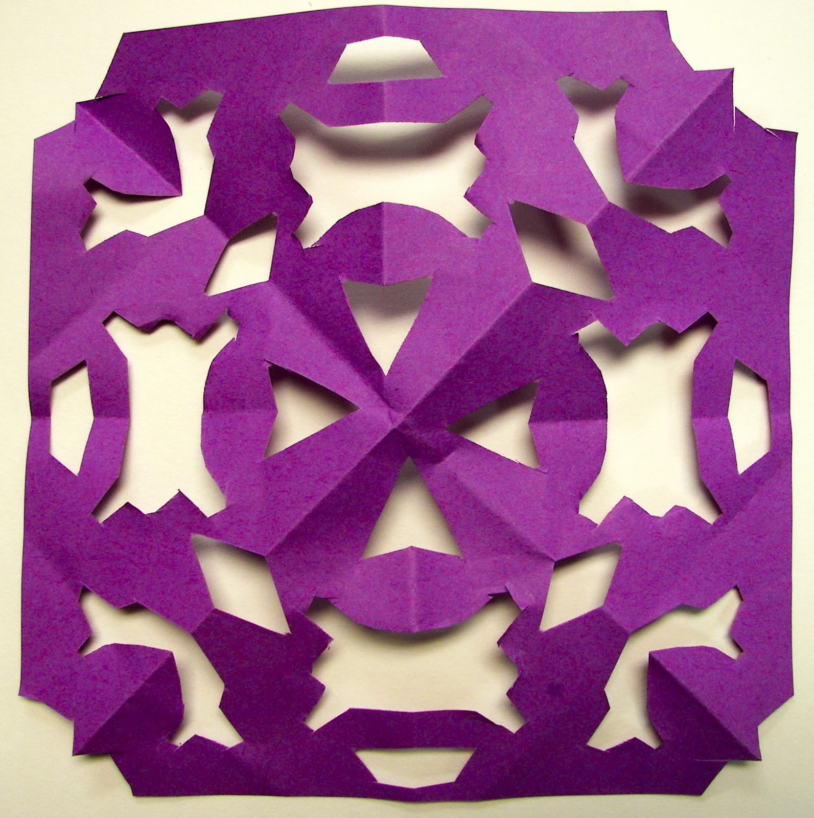 Organized Chaos: 1st and Kindergarten Kirigami (snowflakes)