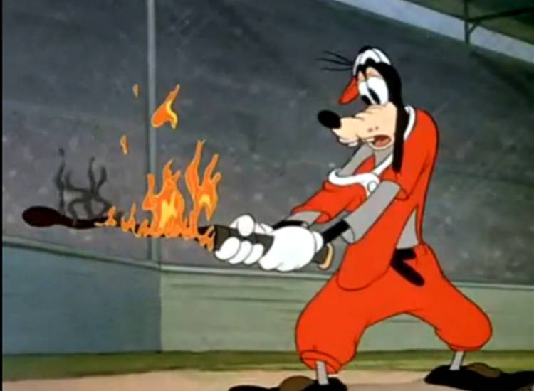 Disney Goofy Fire
