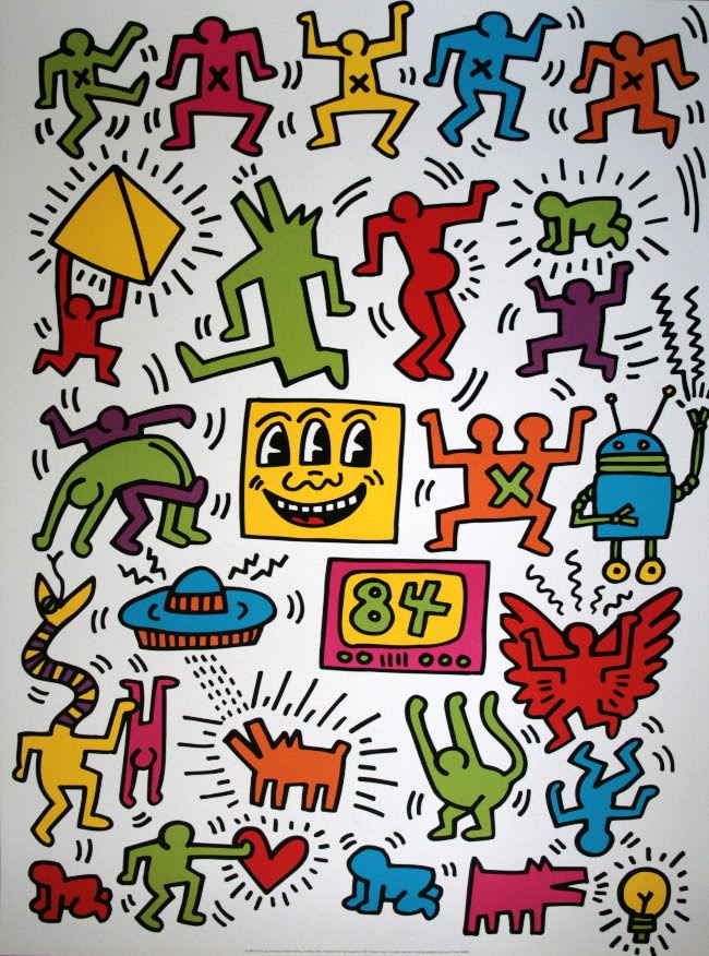 alegría y color: Keith Haring