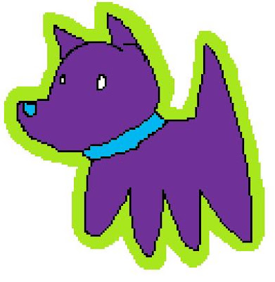 Every Day I Draw a Dog: Purple Paint Dog