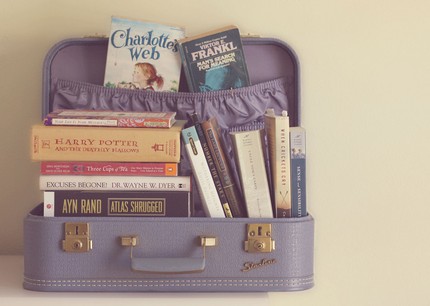 Suitcase Vignettes: BOOKCASE/SUITCASE