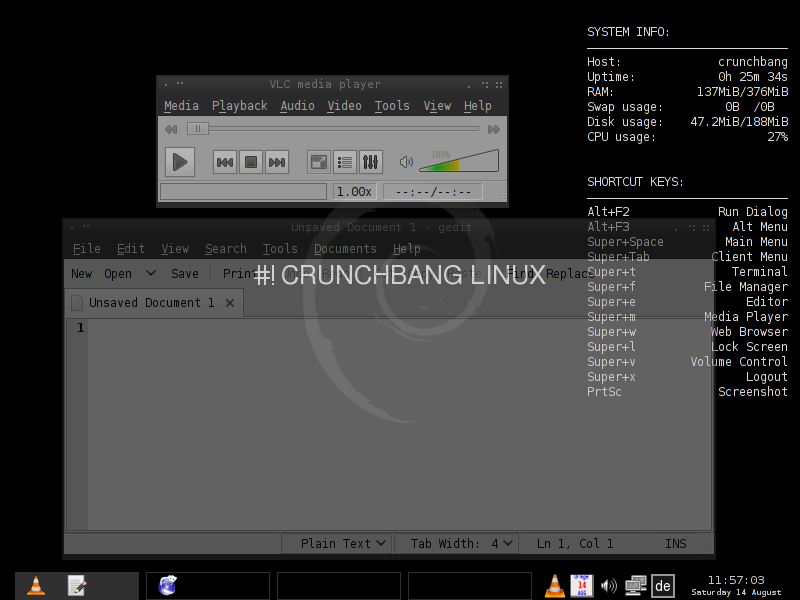 Das U-Blog by Prashanth: Preview: Crunchbang ("#!") Linux 10 "Statler ...