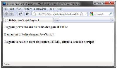 Belajar Java Script da Kumpulan script ~ gOOGLinG...