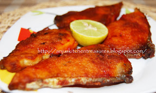 Anju's Kitchen Treasures: King Fish (Surmai) fry