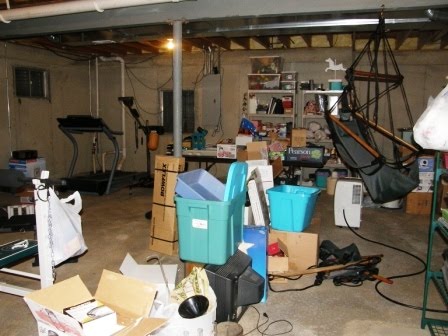 Before and After Pictures of My Decluttered Basement | Frugal Village ...