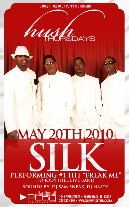 MIAMI Club Promotions for Upscale Events: R&B GROUP SILK LIVE TONIGHT ...