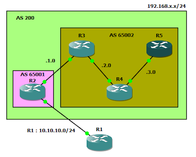 Network 101: Configure BGP confederation & RR