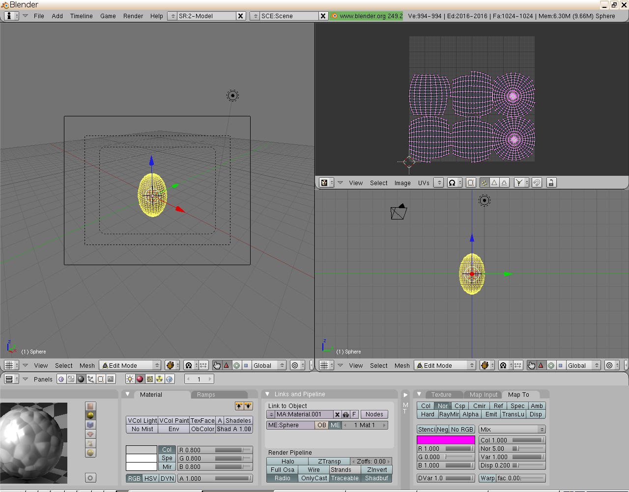 L'Aube des Héros: Un shader pour les normal maps de Blender