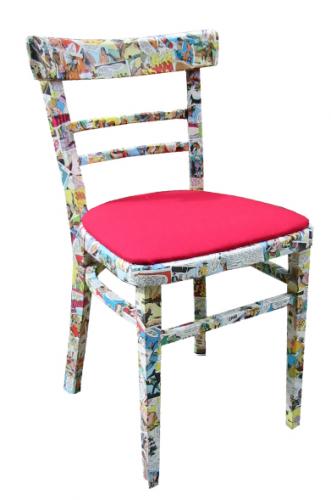 Popstuff-2010: Kapow! Reclaimed Comic Book Chairs, OMG!