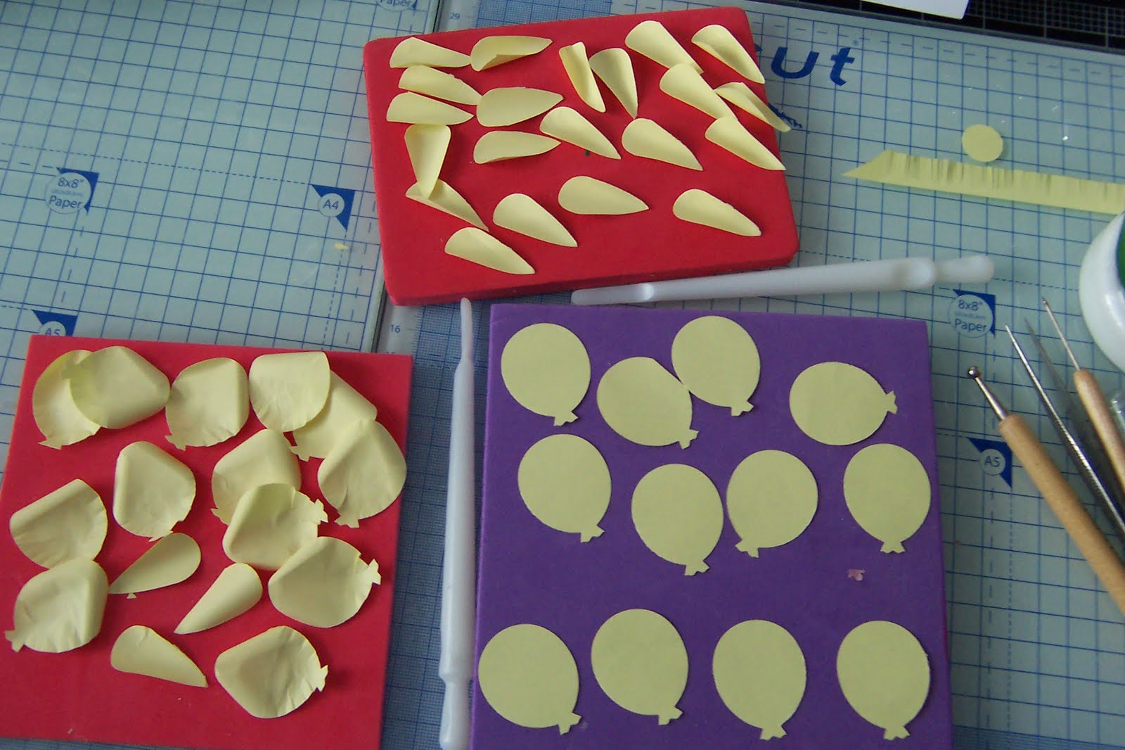 nannieflash: How to make a Floral Punch Craft Rose Tutorial