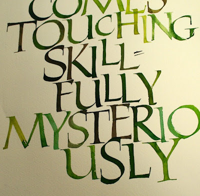 Roann Mathias Calligraphy: Workshop with Charles Pearce