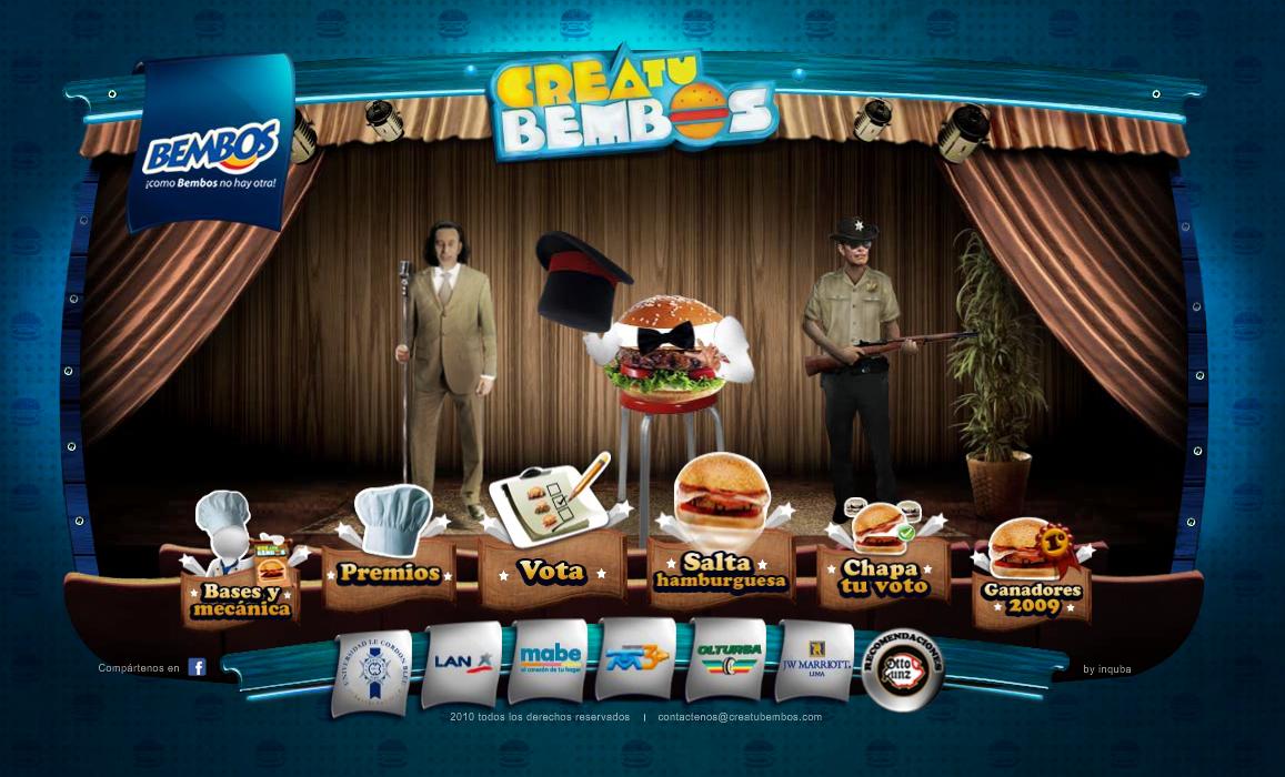 Inquba Blog: Elige las nuevas Bembos 2010 www.creatubembos.com