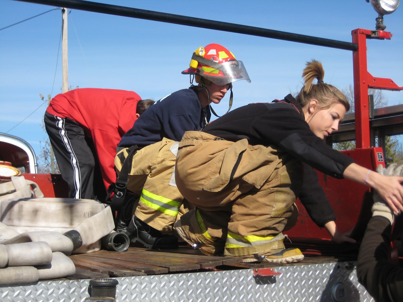 Concord High School Fire Academy: Packing and Deploying Hose Lines